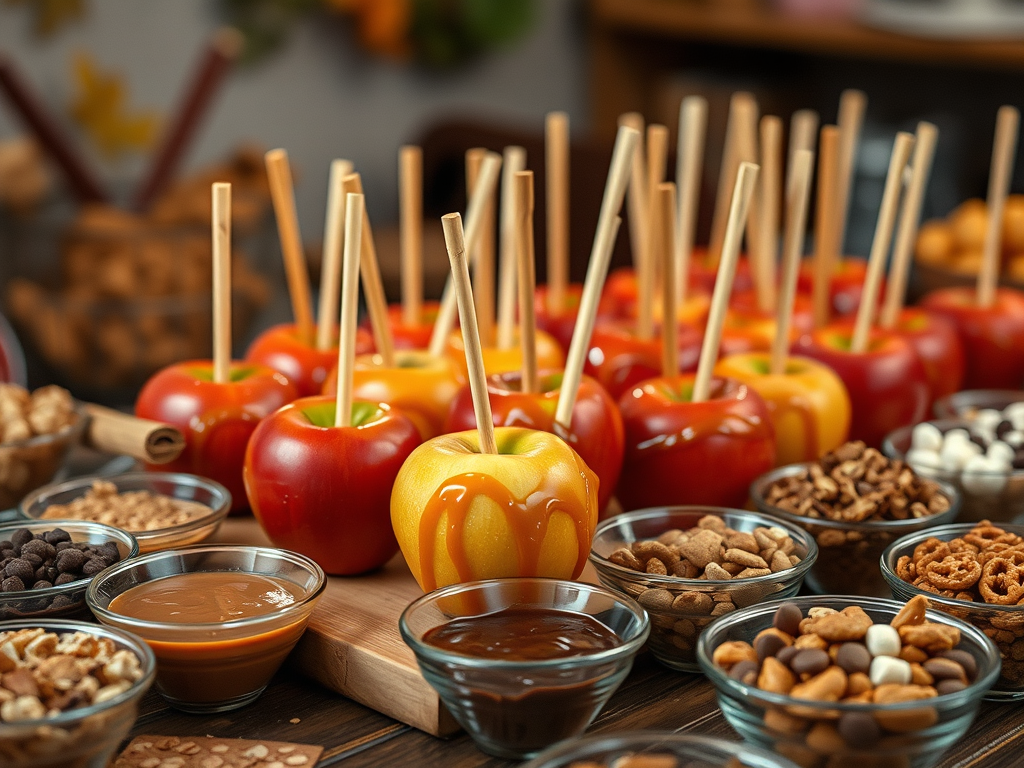 How to Create the Perfect Caramel Apple Bar for Fall Gatherings